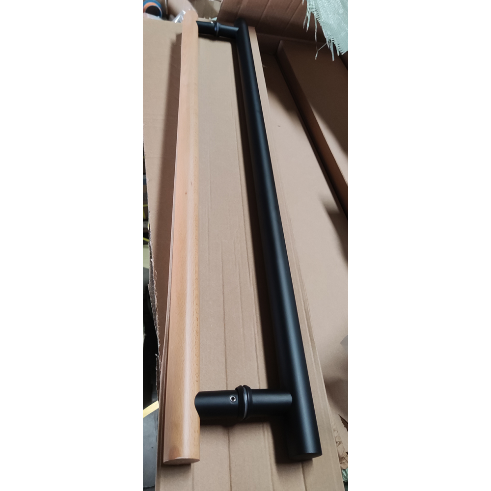 Handtag till glasdörr svart